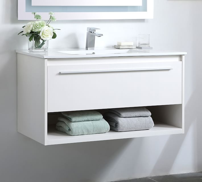 Hanging bathroom vanity store