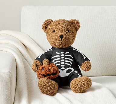 Theo the Teddy Trick-or-Treating Pillow | Pottery Barn