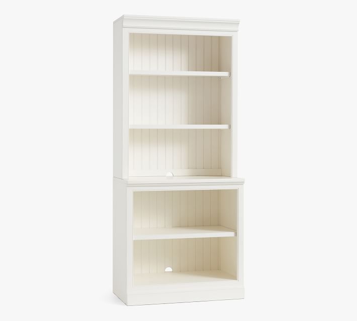 Aubrey 36 Shelf with Open Cabinet Dutch White Pottery Barn