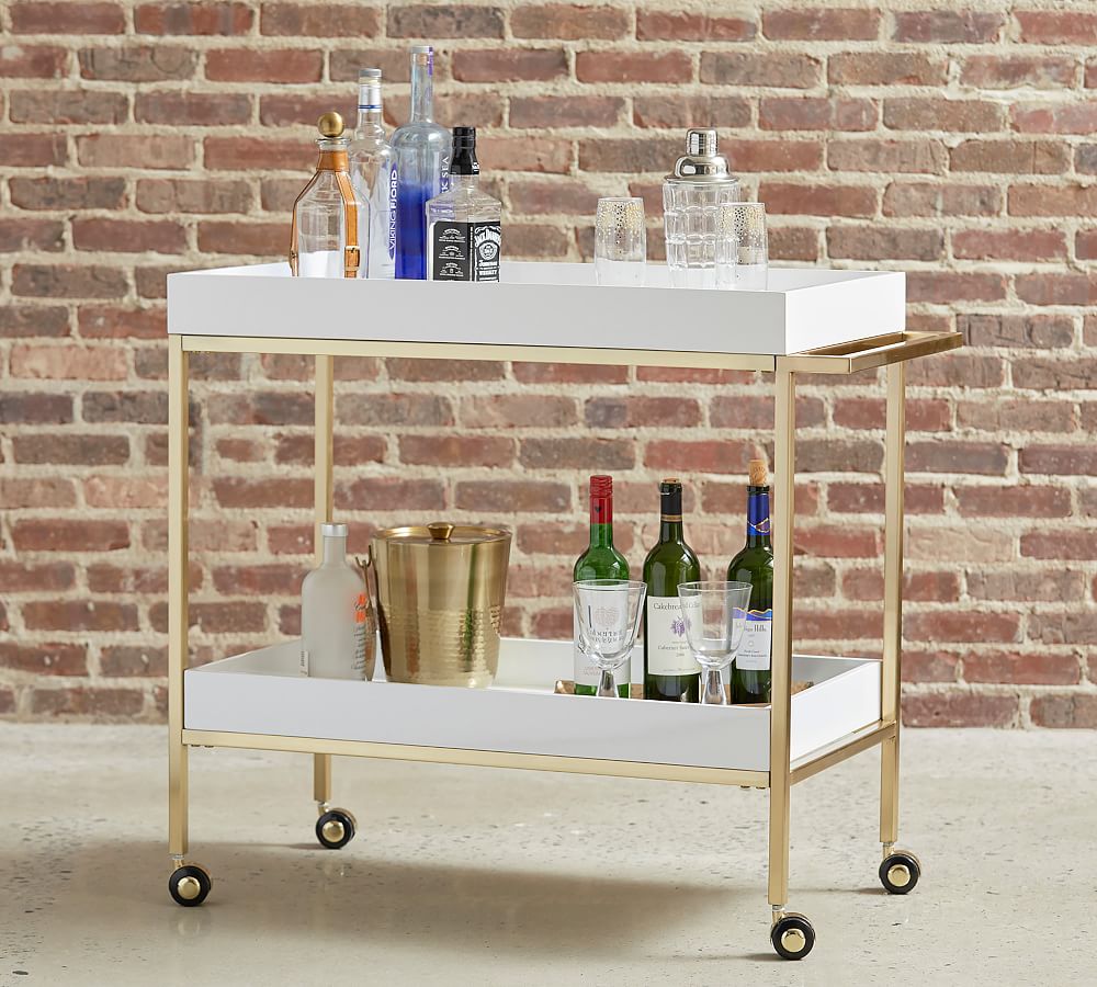 Goldonna Bar Cart | Pottery Barn