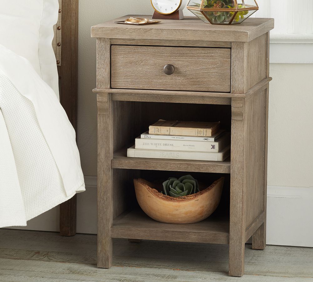 Toulouse 18 Mini Nightstand Gray Wash Pottery Barn