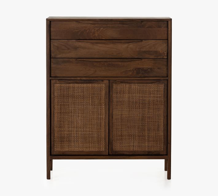 Cane 3 drawer dresser store
