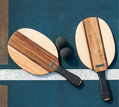 Handmade Wood Beach Paddle Ball Set | Pottery Barn