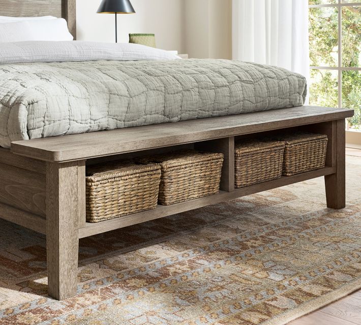Pottery barn farmhouse storage bed store