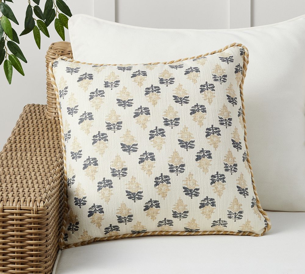 Bhotah Printed Outdoor Pillow | Pottery Barn
