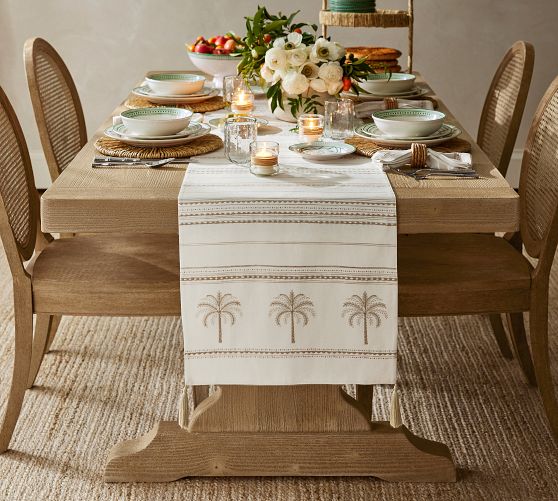 Jamila Cotton Table Runner | Pottery Barn