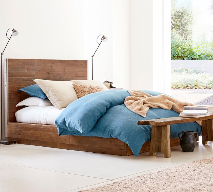 Big Daddy s Antiques Reclaimed Wood Bed Wooden Beds Pottery Barn