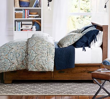 Sumatra Storage Platform Bed Pottery Barn