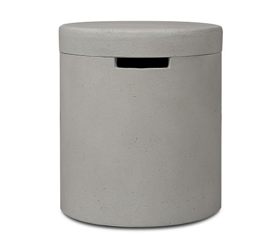 Buckett Concrete Round Propane Tank Storage Cover (22") | Pottery Barn