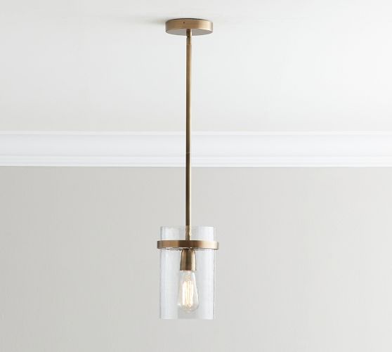 Laurel Glass Pendant (8") | Pottery Barn