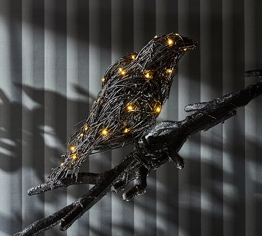 Wednesday Lit Raven | Pottery Barn