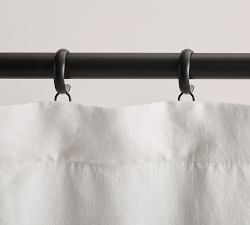 Quiet-Glide C-Loop Curtain Rings | Pottery Barn