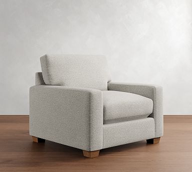 PB Comfort Modern Square Arm Chair | Pottery Barn