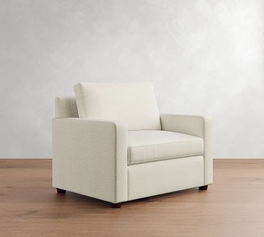 Cameron Modern Square Arm Chair and a Half | Pottery Barn