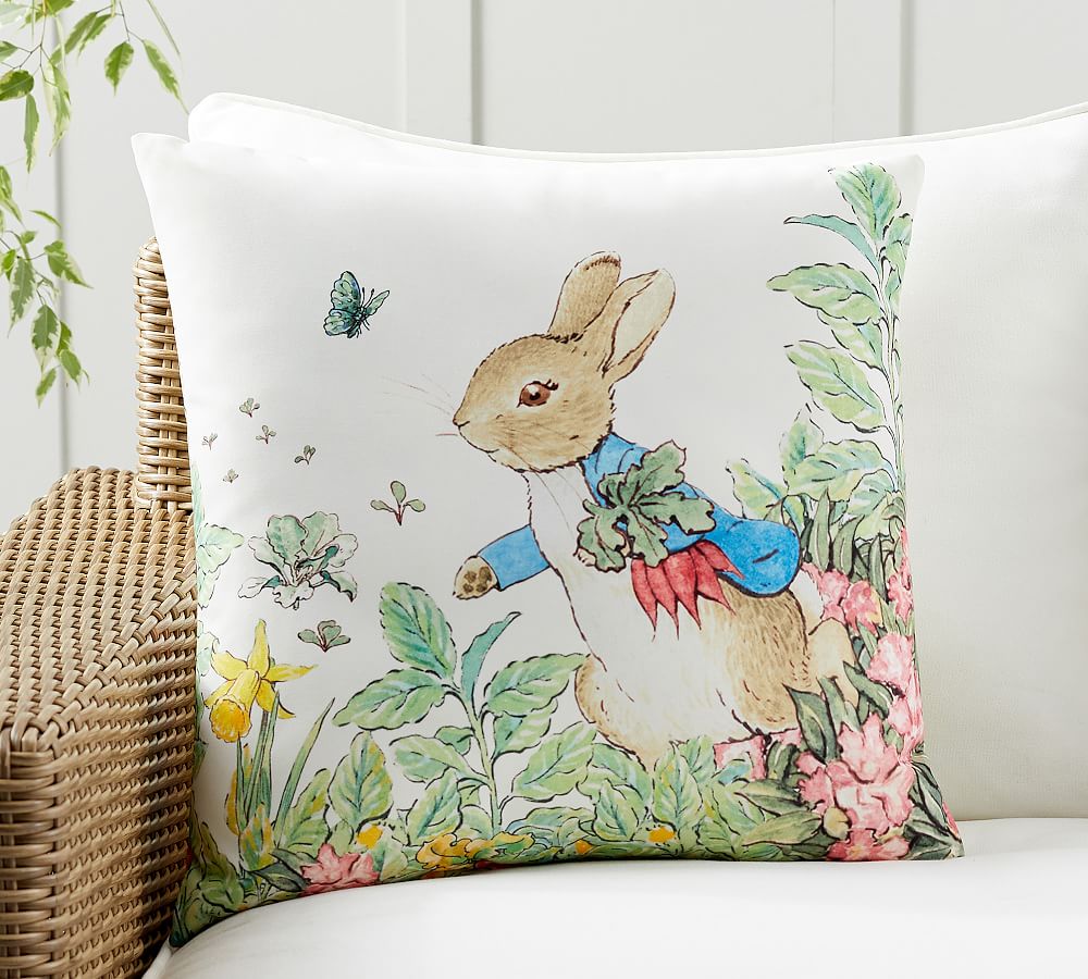 Peter Rabbit™ Outdoor Pillow | Pottery Barn