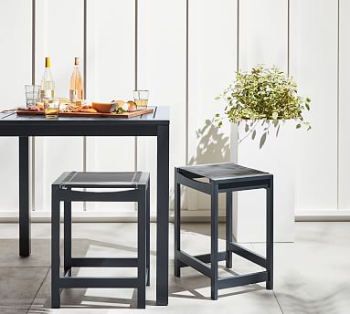 Indio Metal Mesh Outdoor Stools Set of 2 Pottery Barn