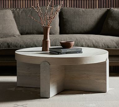 Rocky Round Coffee Table 40 Pottery Barn