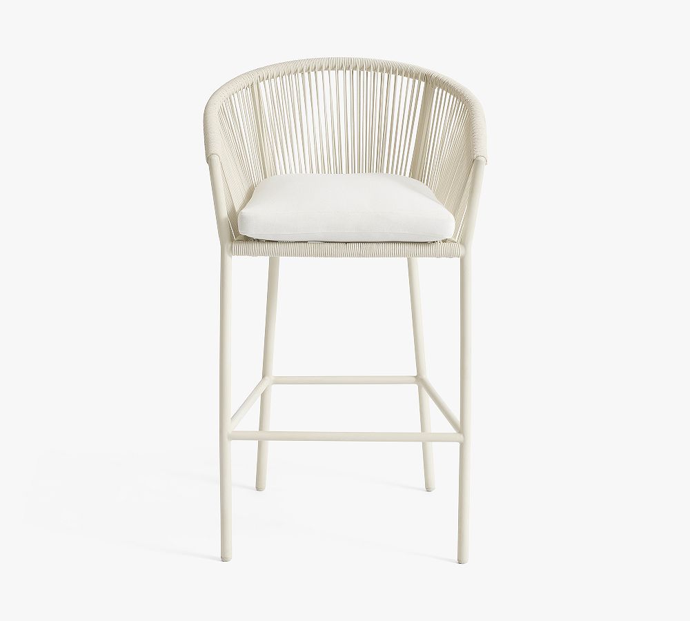 Lakewood Rope Outdoor Bar Stool | Pottery Barn