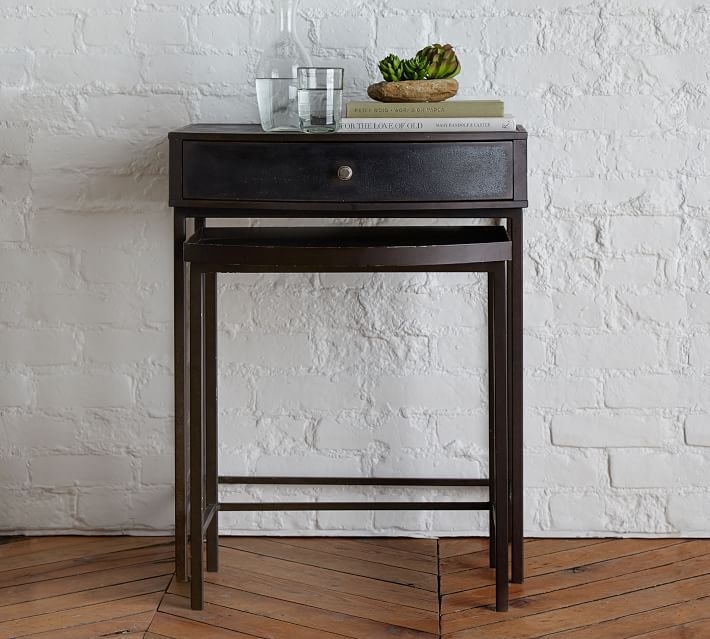 Woodrow Metal Nesting Nightstand 24 Pottery Barn