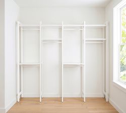 Essential Walk-In Closet by Hold Everything, 8' Complete Hanging System ...