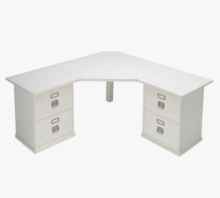 Pottery barn corner desk with hutch store