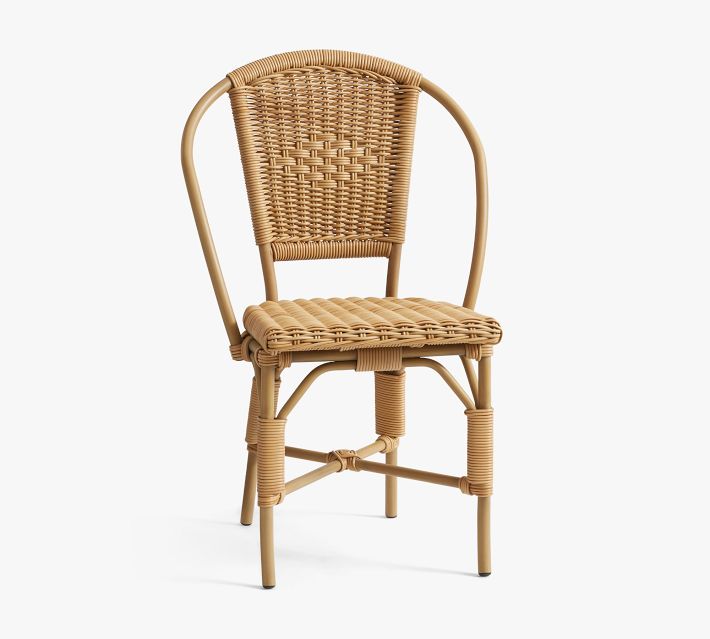 Outdoor Westport All Weather Wicker Dining Bistro Chair Set of 2 Sandstone Pottery Barn