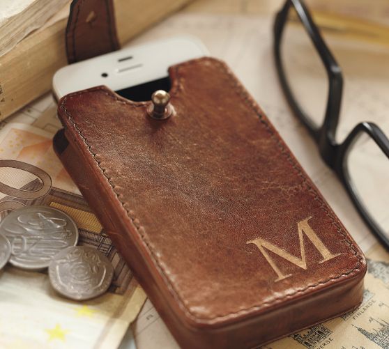 Saddle Leather Phone Case | Pottery Barn