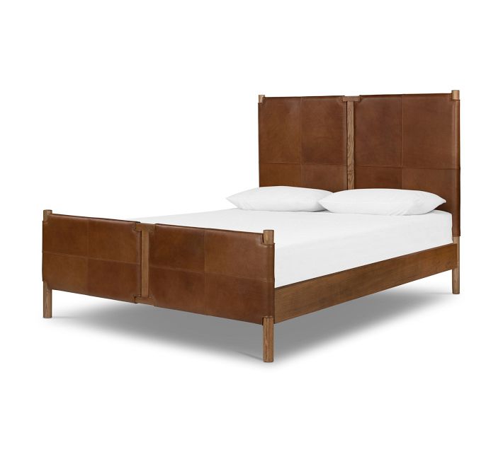 Pottery barn leather headboard store