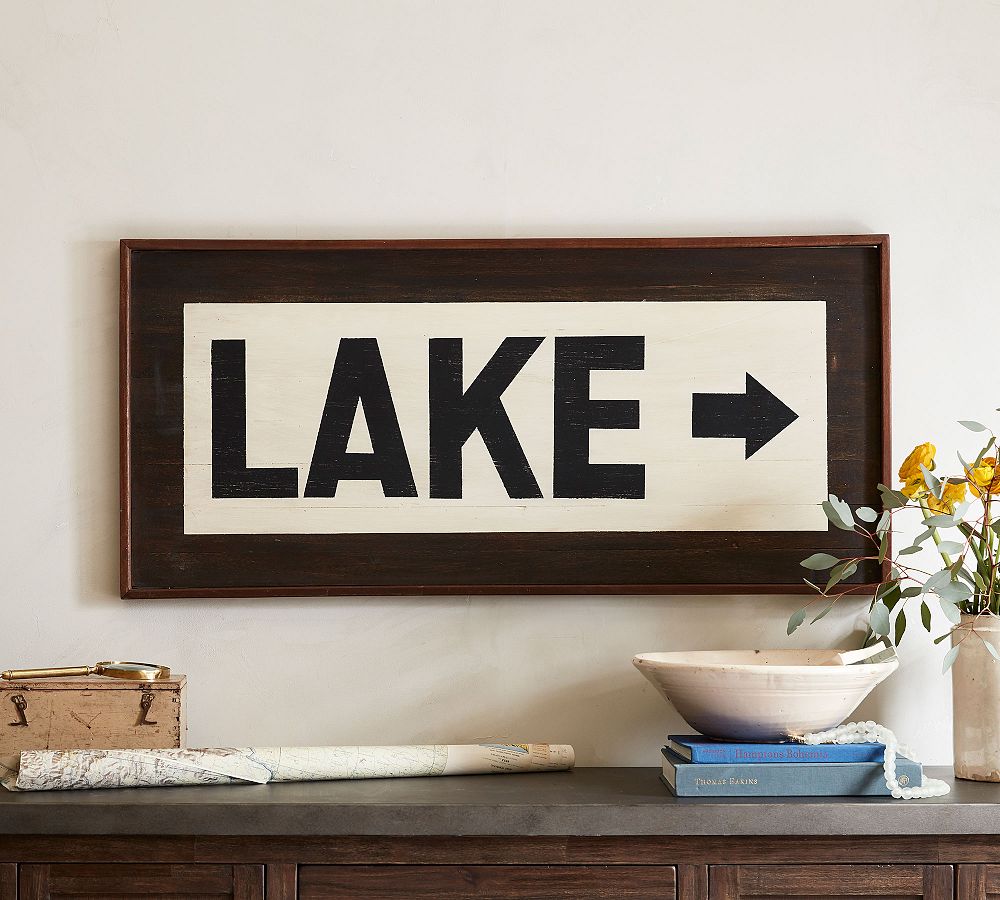 Lake Sign | Wall Art | Pottery Barn