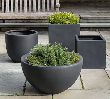 Linde Outdoor Planters Collection | Pottery Barn