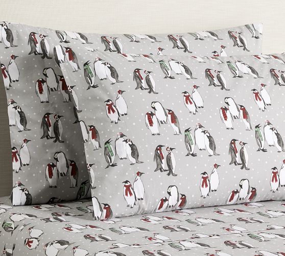Penguin Print Organic Cotton Sheet Set | Pottery Barn