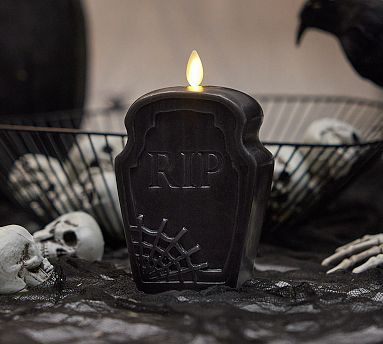 Tombstone Premium Flameless Candle | Pottery Barn