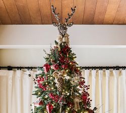 Lit Burlap Buck Tree Topper | Pottery Barn