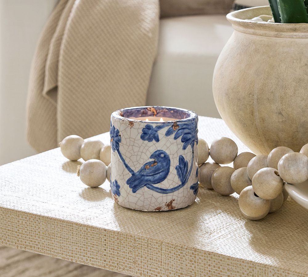 Montrose Ceramic Candle - White Fig | Pottery Barn