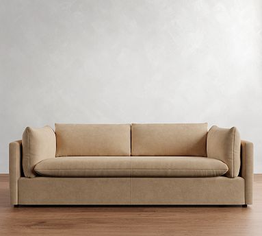 Palmetto Leather Sofa (79"-99") | Pottery Barn