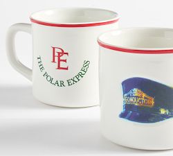 The Polar Express™ Stoneware Mugs - Set of 4 | Pottery Barn