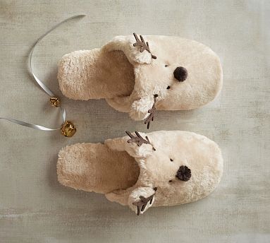 Reindeer Slippers | Pottery Barn