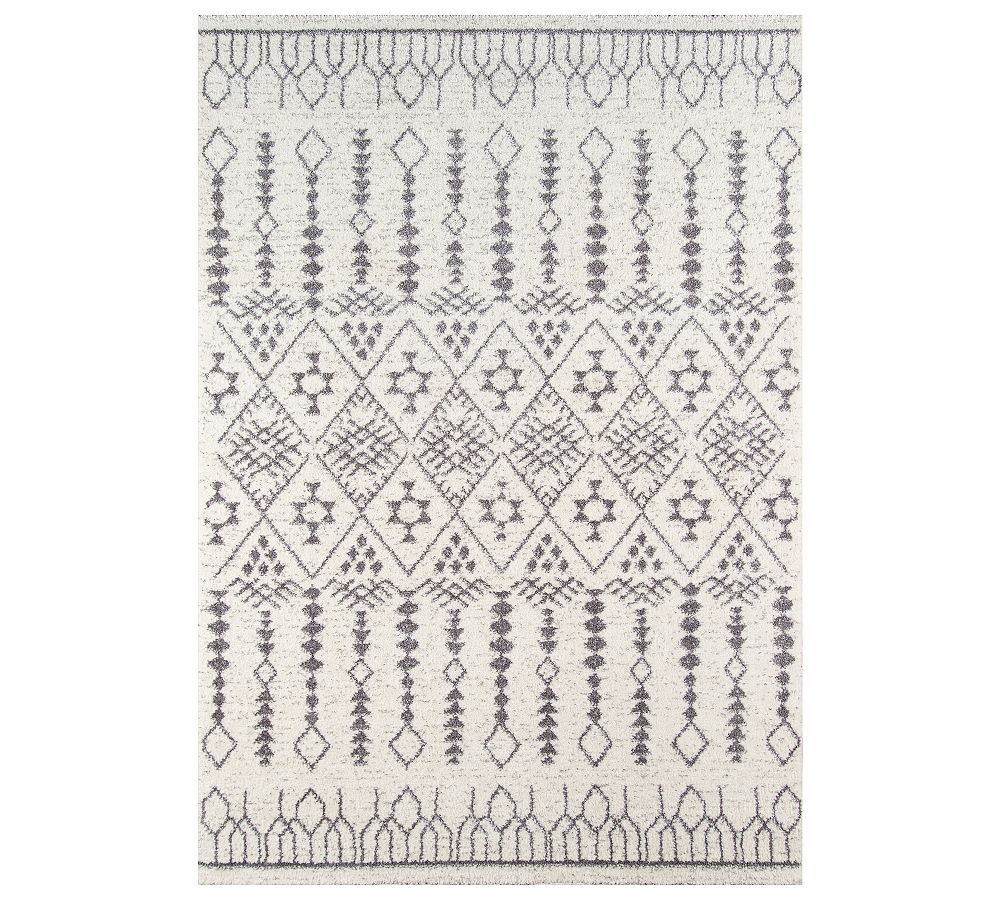 Ivory/Grey Gaia Rug | Patterned Rugs | Pottery Barn