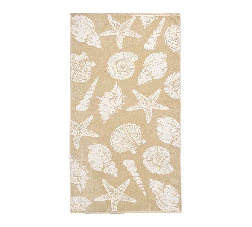 Shell Jacquard Towels | Pottery Barn