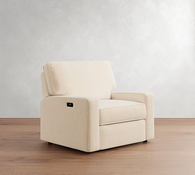 PB Comfort Square Arm Power Recliner | Pottery Barn