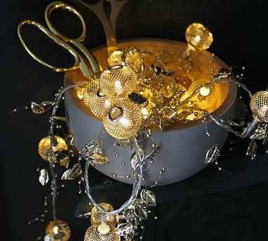 Metal Mesh LED String Lights | Pottery Barn