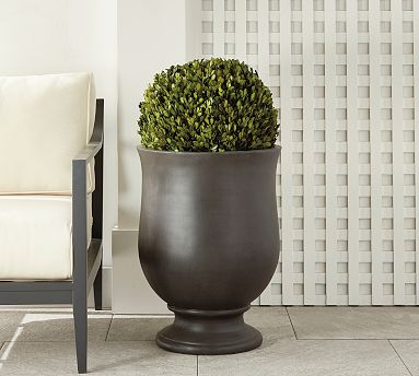 Imogen Fiberclay Footed Planters | Pottery Barn