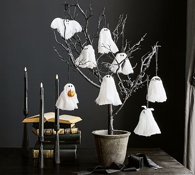 Ghost Ornaments - Set of 8 | Pottery Barn