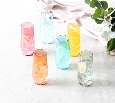 Fortessa Tritan Copoly Pure Outdoor Highball, Set of 6 | Pottery Barn