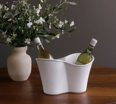 Nube Outdoor Melamine Double Bottle Ice Bucket | Pottery Barn