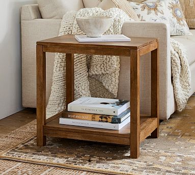 Nicasio Rectangular Side Table (22") | Pottery Barn