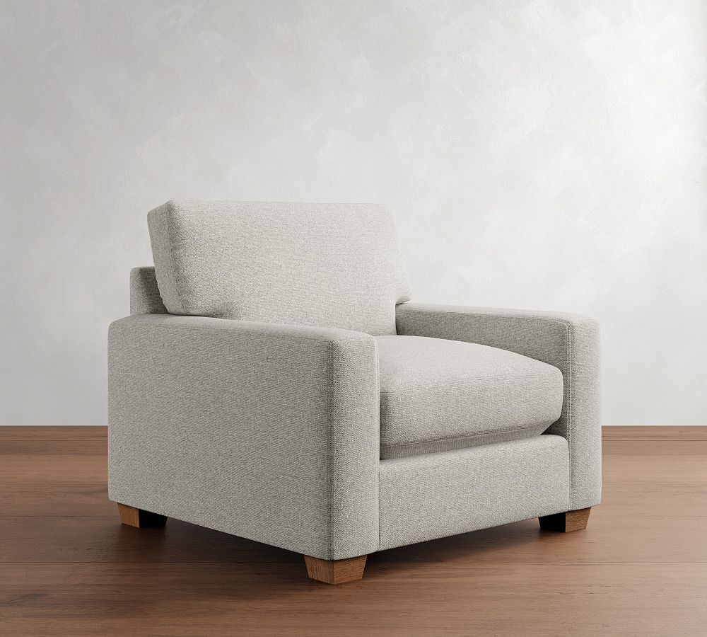 PB Comfort Modern Square Arm Chair | Pottery Barn