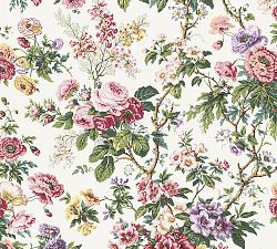Zelda Floral Print Wallpaper Sample - 8"W x 12"L | Pottery Barn