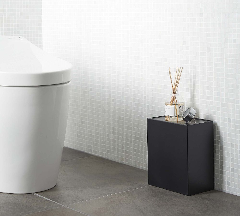 Open Box: Yamazaki Wall-Mount Storage Or Trash Bin | Pottery Barn