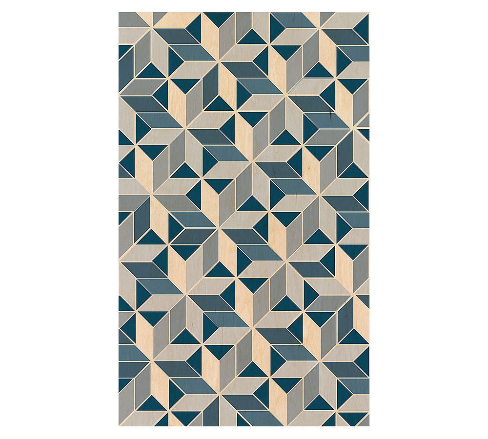Wood Panel Geo Wall Art | Pottery Barn
